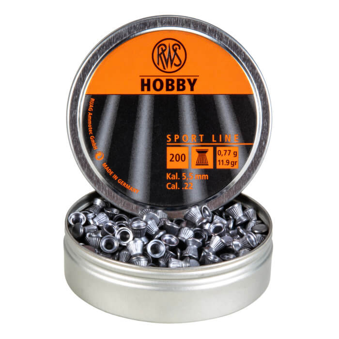 RWS HOBBY .22 AIRGUN PELLET 200 CT – Sports Action