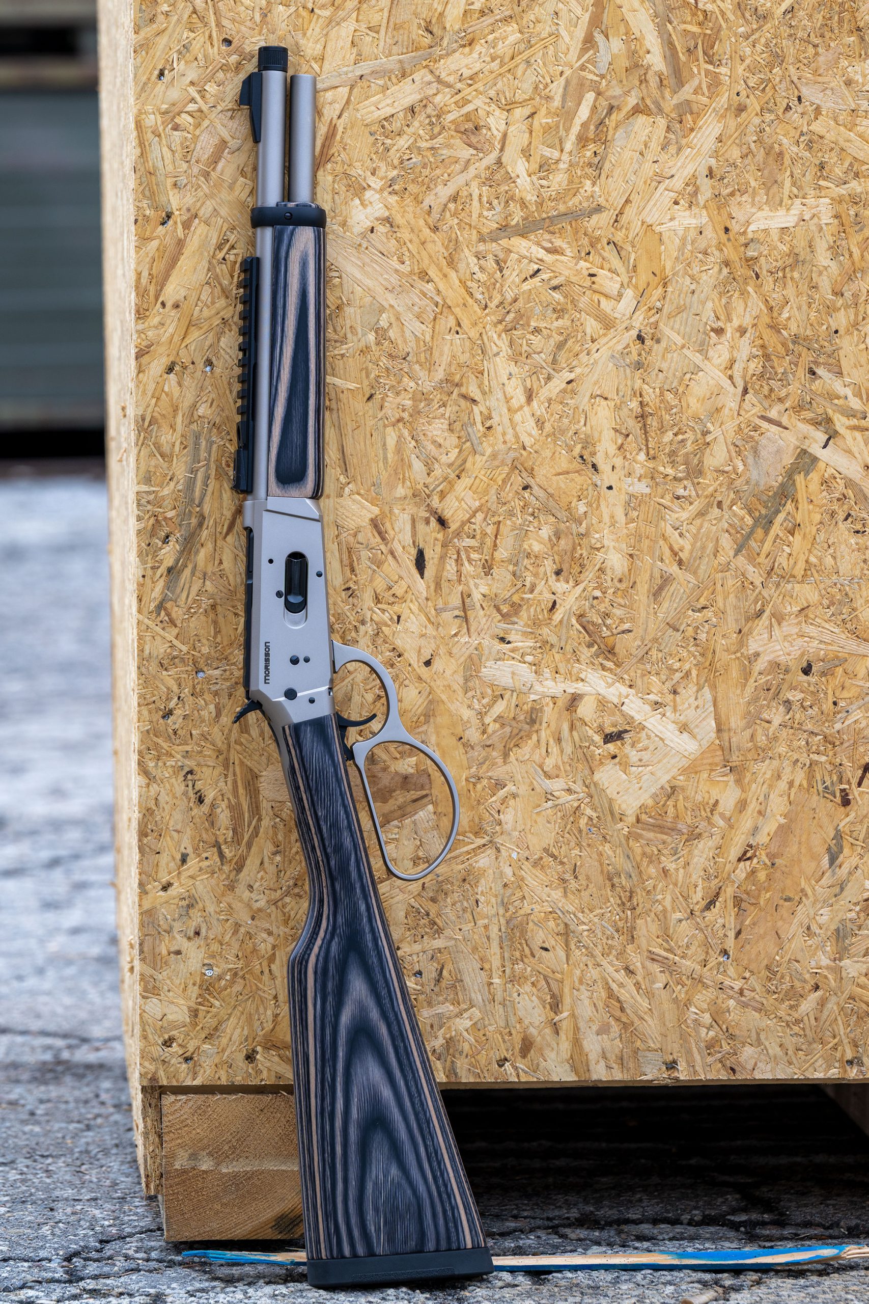 MORISSON LEVER 357 MAG 12″ TIMBERWOLF LAMIN, NICKEL – Sports Action